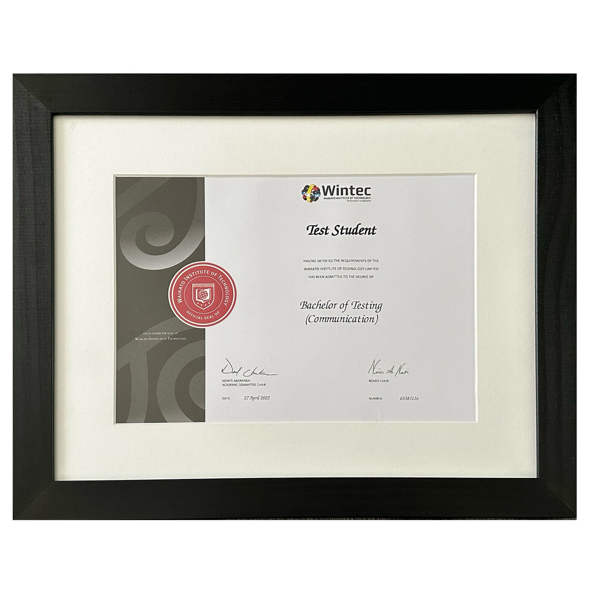 A4 Degree Frame - Black – NZ Degree Frames